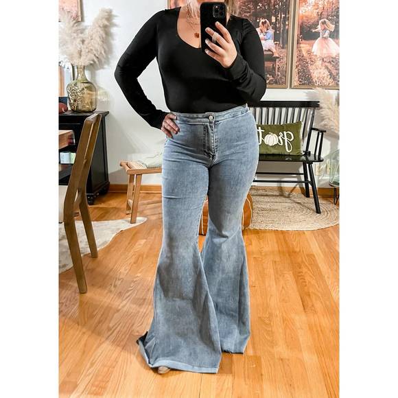 BEFORE YOU | Jeans | New Before You Stretch Flare Jeans In Medium Wash ...